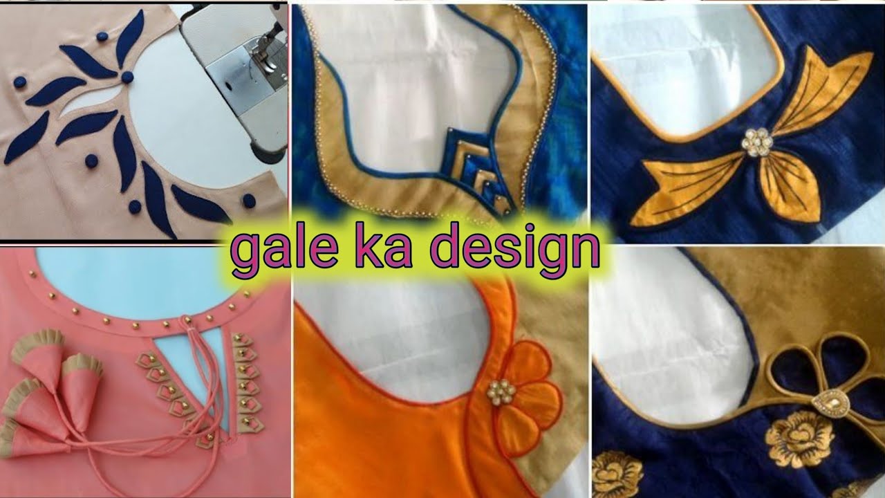 Gale ke design/new 2022 gale cutting stitching/winter Neckline/summer ...