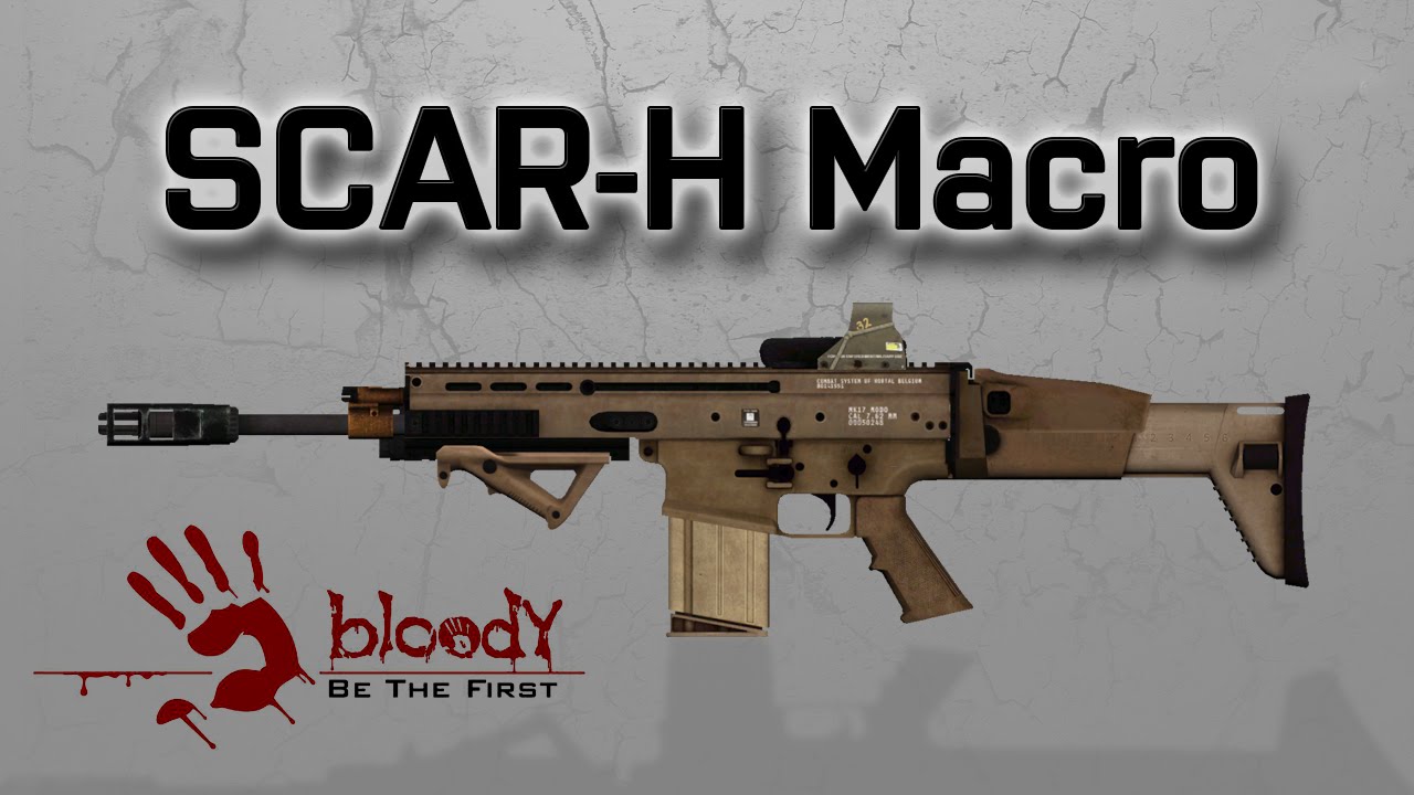 [BF4] SCAR-H Bloody Macro NoRecoil Low Spread in BWP - YouTube
