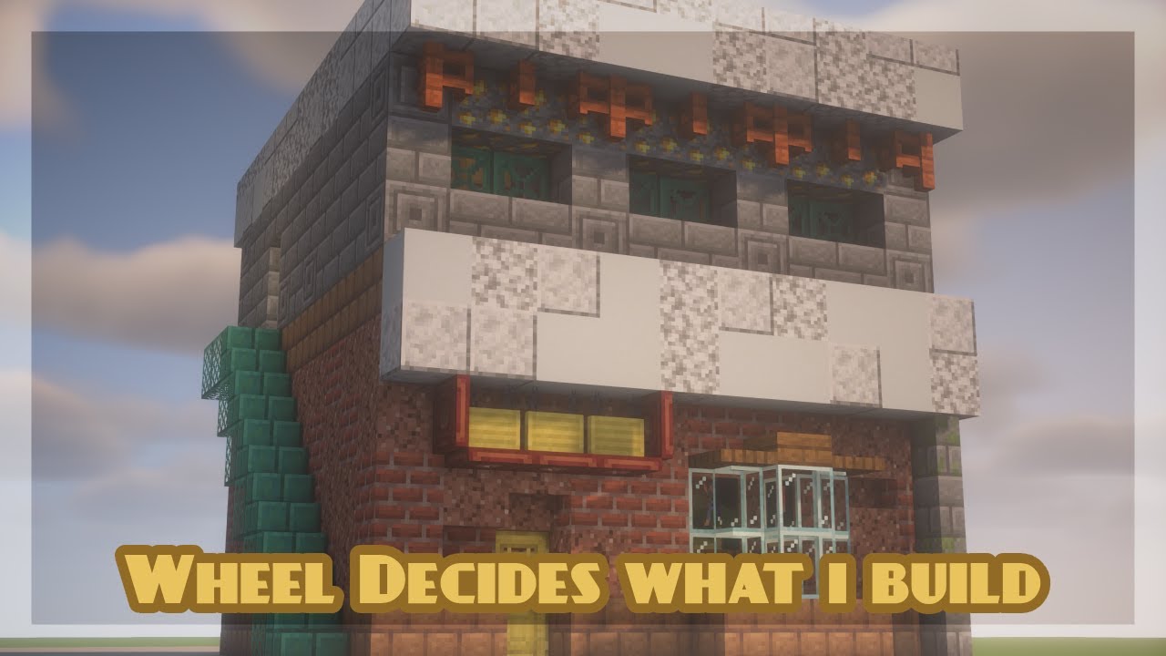 Building a Minecraft City, but a Wheel Decides What I Do... - YouTube