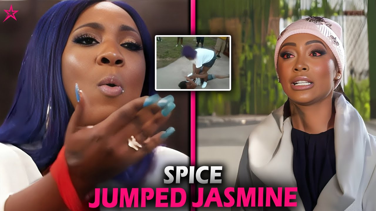 Spice JUMPS Jasmine During Love & Hip Hop Atlanta Show..! - YouTube