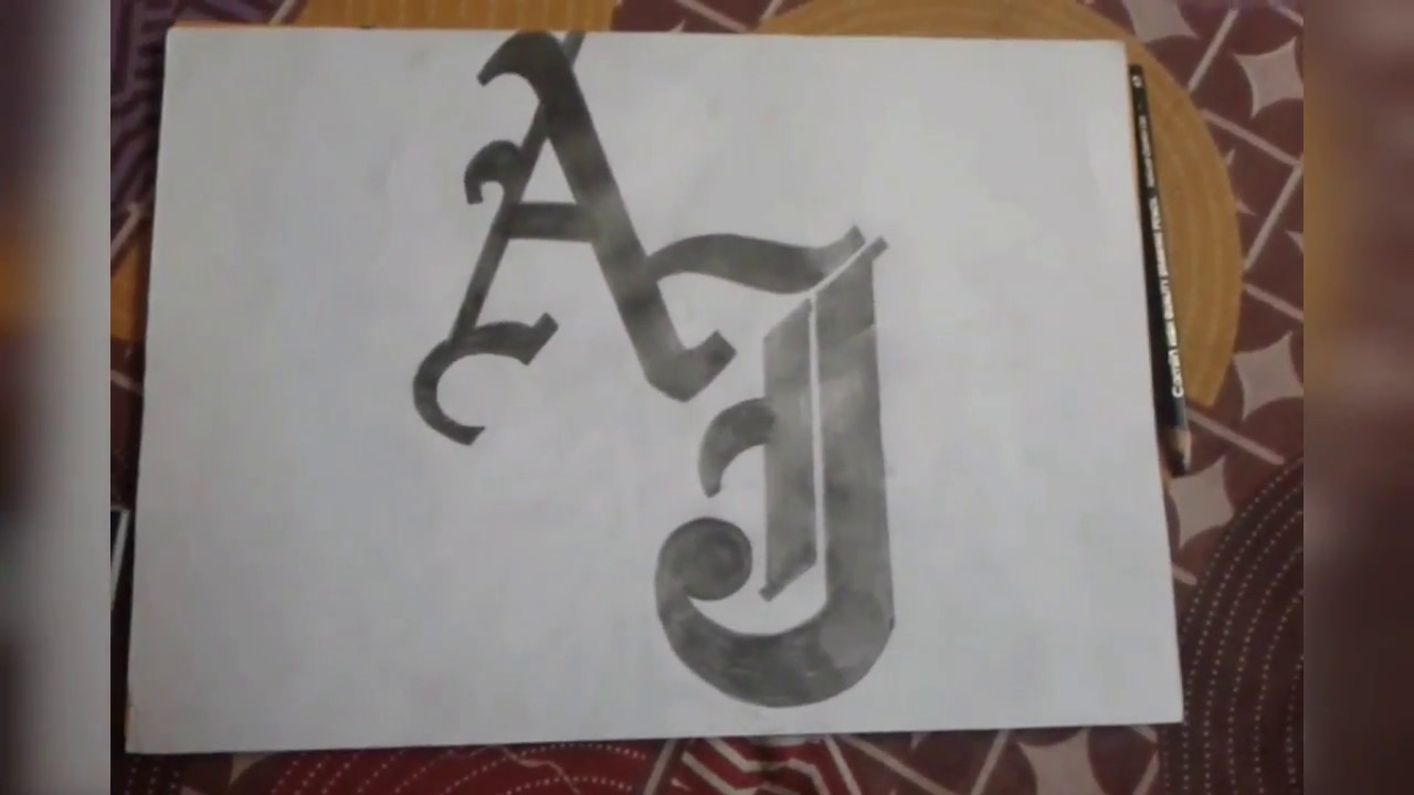 How to make AJ STYLES LOGO (wwe) - YouTube