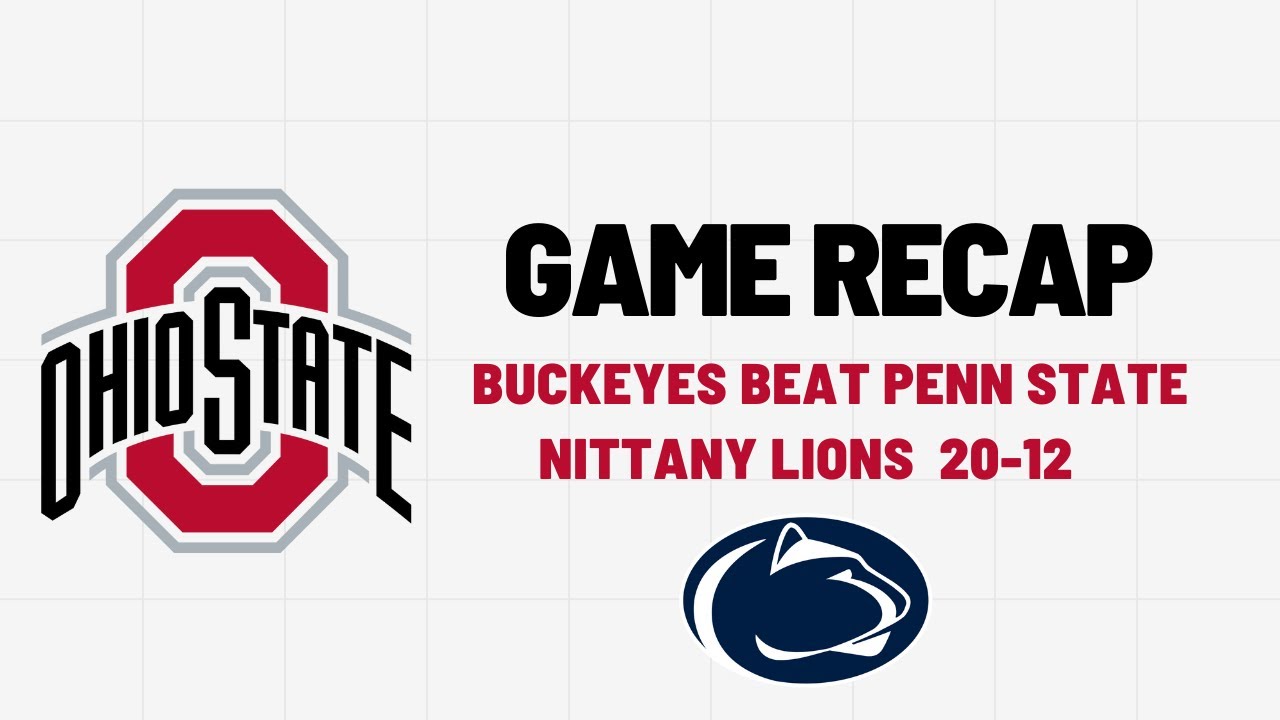 O - H - BUCKEYES BIG WIN!! - OHIO STATE PENN STATE RECAP - YouTube
