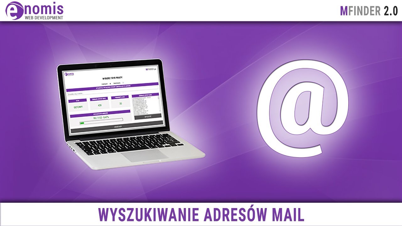 Wyszukiwanie adresów mail - MFINDER APLIKACJA - YouTube