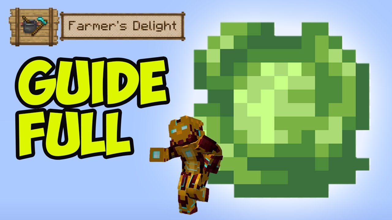 Minecraft Farmer's Delight CABBAGE (FULL GUIDE) (EASY) - YouTube