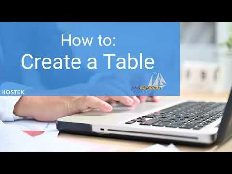 Creating a Table in phpMyAdmin. - YouTube