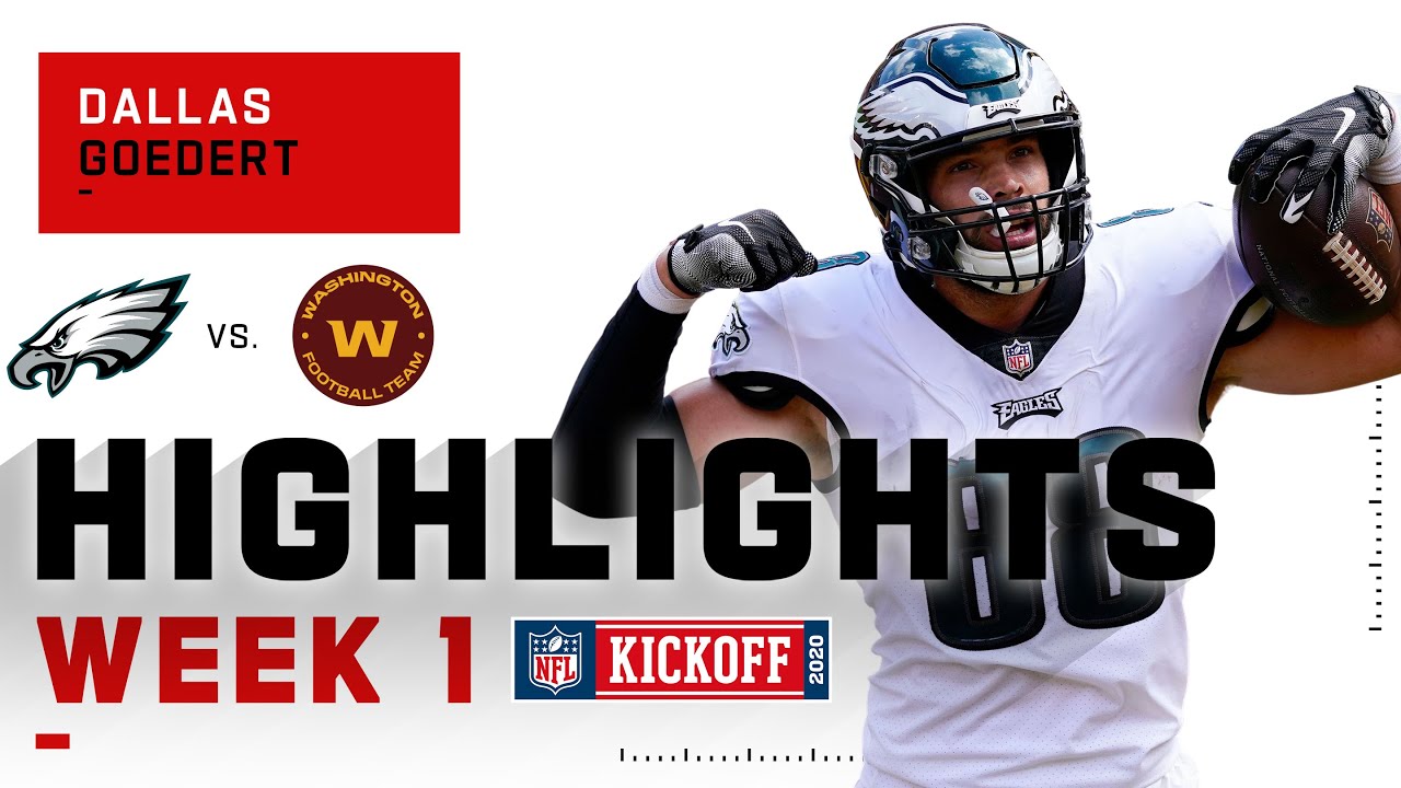 Dallas Goedert's Superb 100-Yd Day | NFL 2020 Highlights - YouTube