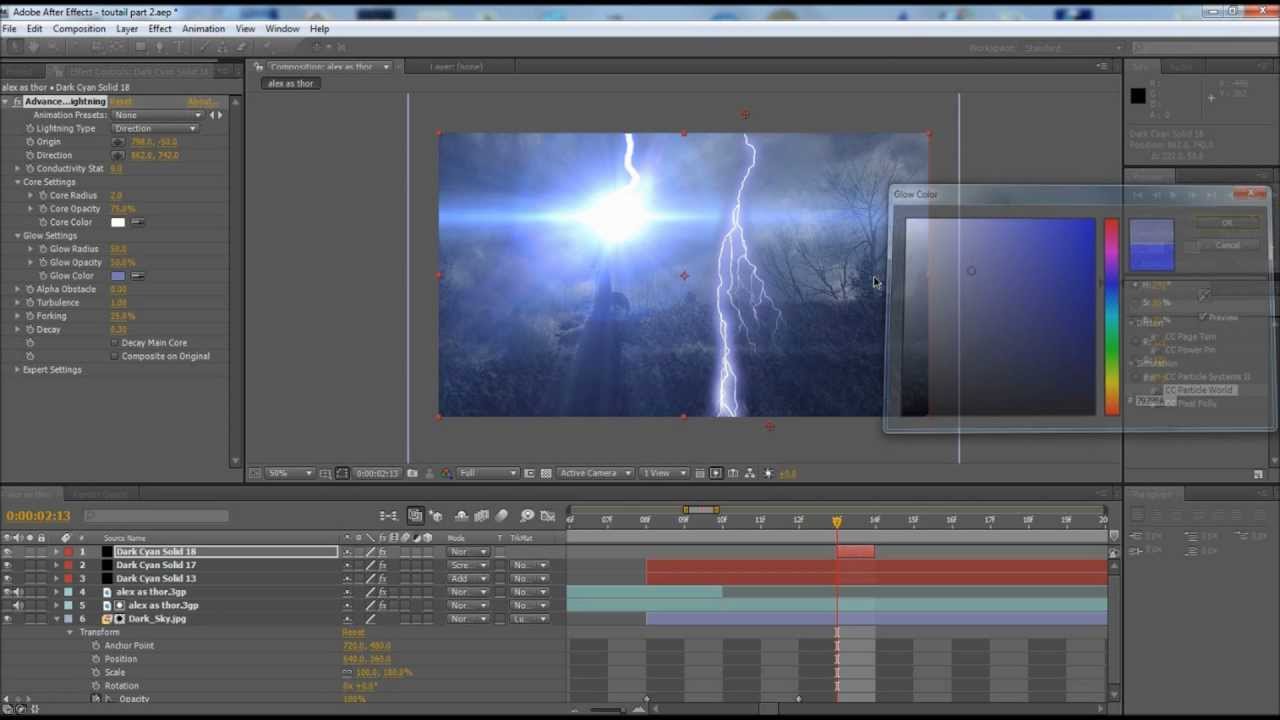 Thors lightning tutorial "basic and simple" - YouTube
