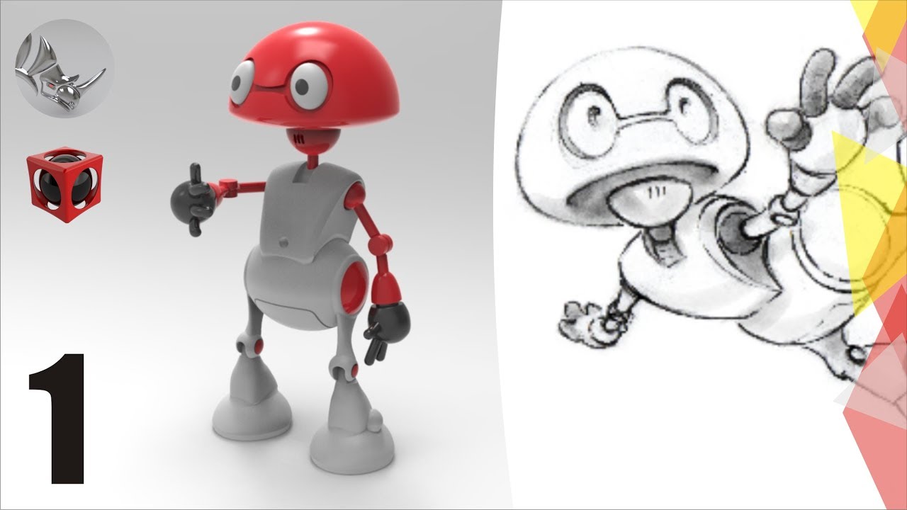 Tutorial Rhino 3D | Rhino 5 Full | Modelar Robot en Rhino (1/15) - YouTube