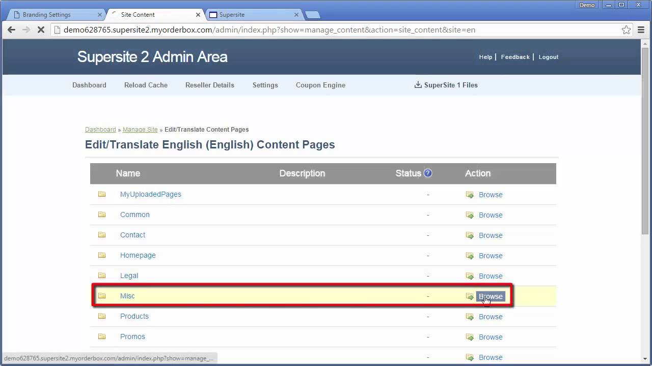Customizing the Page Titles on ResellerClub's SuperSite | ResellerClub ...