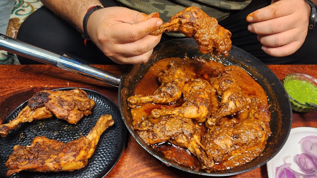 Chicken Barra | Chicken Barrah | Gravy Wali Chicken Barra Recipe - YouTube