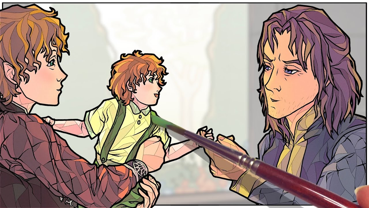 Pippin Introduces His son to Faramir | A Lord of the Rings Drawing ...