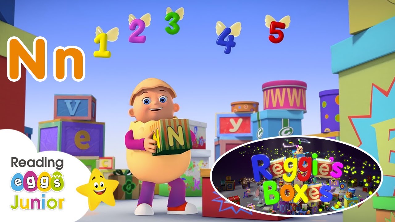 Learn Letter N 🔤 Reggie’s Boxes 🎁 Learning Letters - YouTube