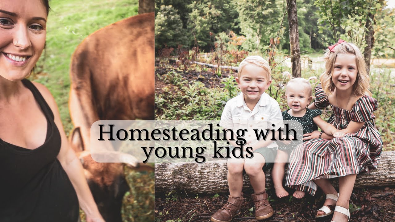 HOW WE HOMESTEAD with 3 YOUNG KIDS and 1 on the way! - YouTube