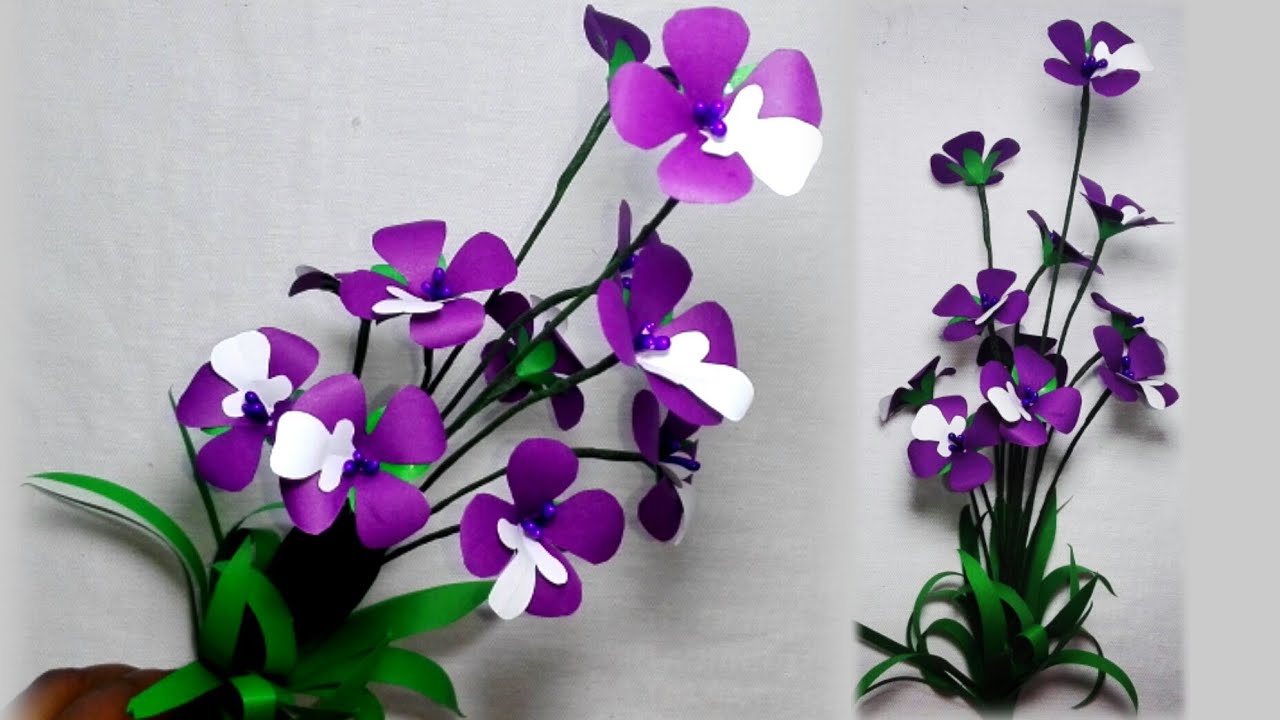 Nirmana | නිර්මාණ | How to make paper flowers | paper flowers ...