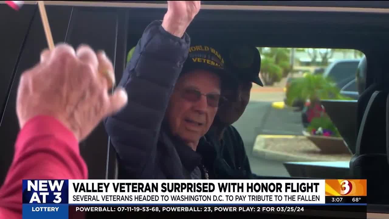 Arizona veteran who served in 3 wars takes Honor Flight - YouTube