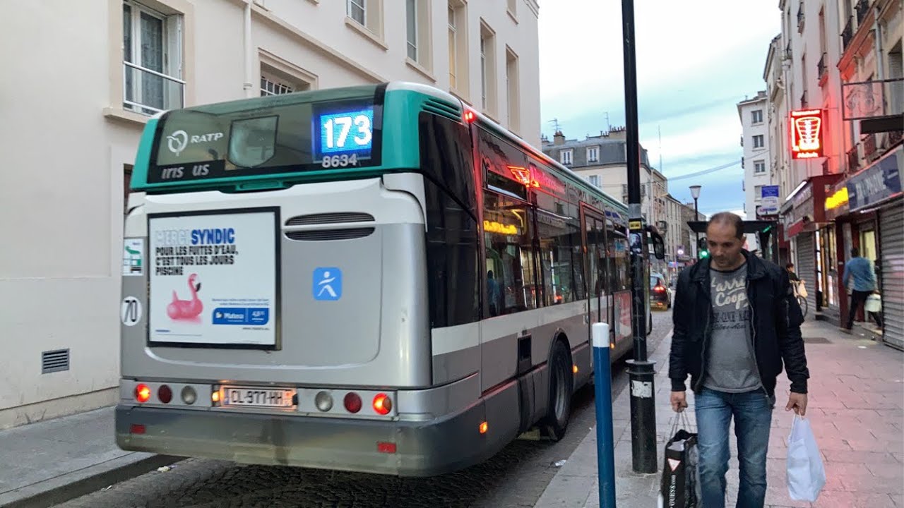 Bus RATP — Ligne 173 Ratp — 8 mai 1945 — Porte de Clichy — CITELIS 12 ...