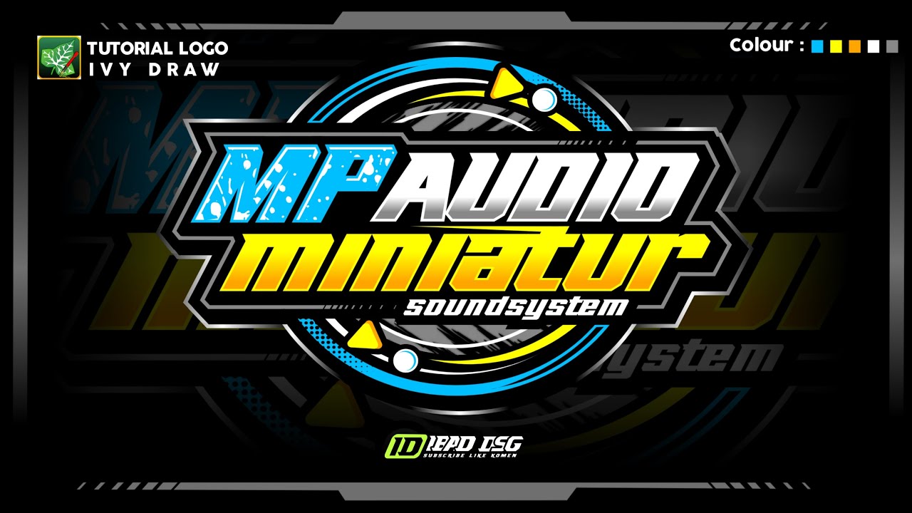 Cara Membuat Logo Watermark Sound System Di Apk Ivy Draw Terbaru