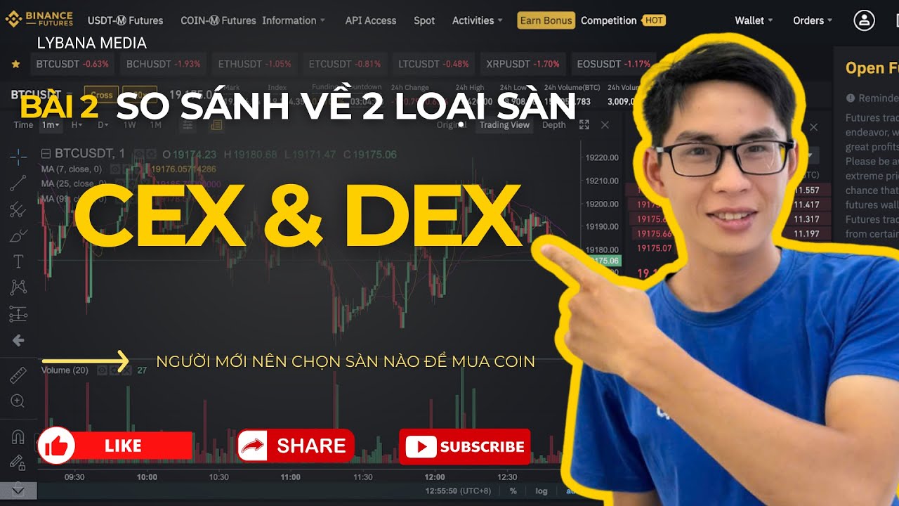 Bài 2 Sự khác biệt giữa sàn DEX và CEX là gì - YouTube