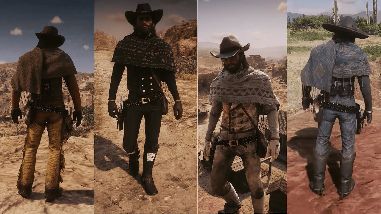 TOP 5 Poncho Outfits in RDR2 - YouTube