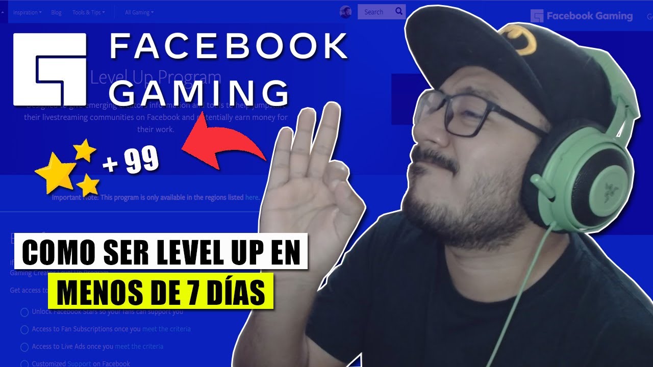 COMO SER LEVEL UP DE FACEBOOK GAMING EN MENOS DE 7 DÍAS (COMO ACTIVAR ...