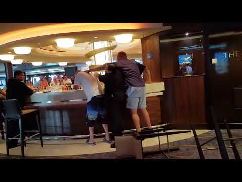 Guys Fighting In The Cruise Ship's Bar - YouTube