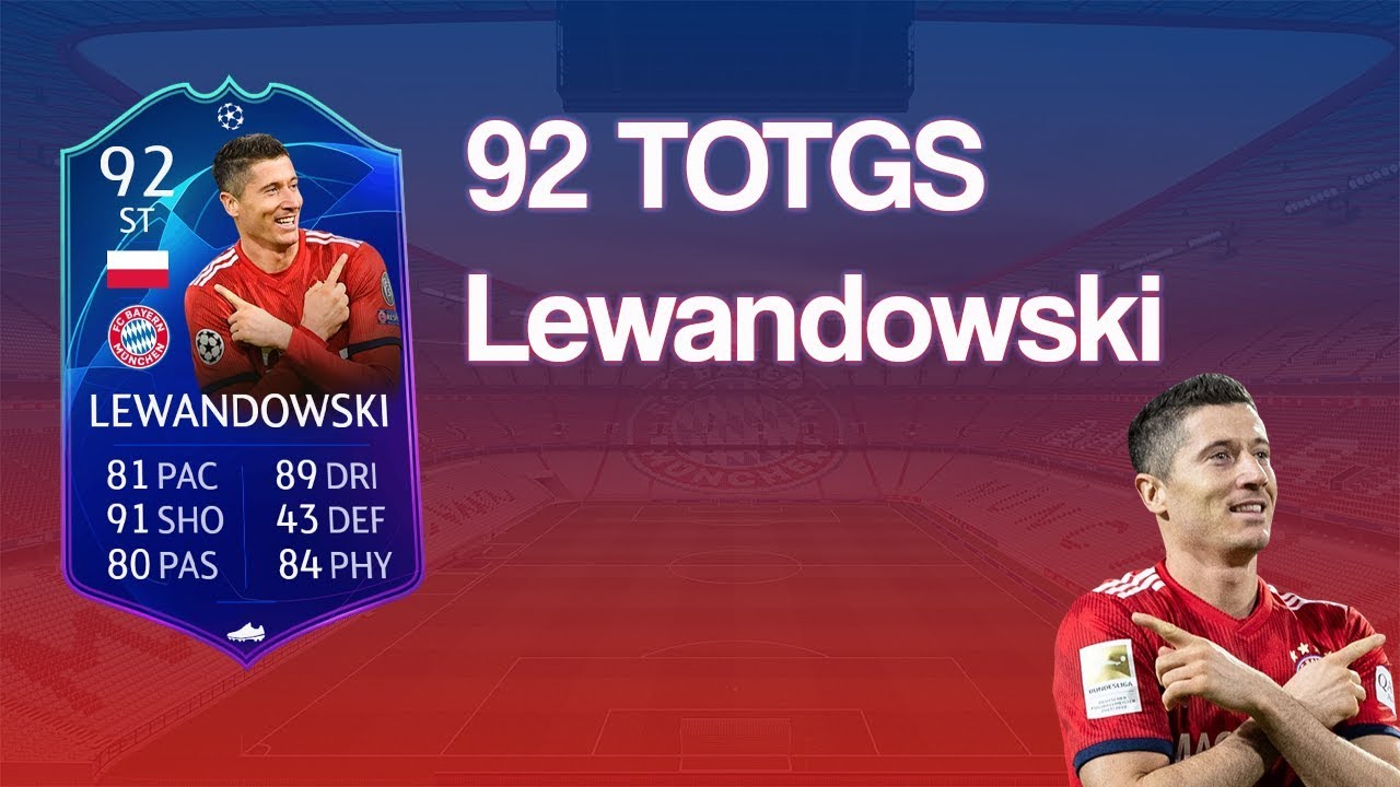 FIFA 19 | 92 TOTGS LEWANDOWSKI REVIEW! - YouTube