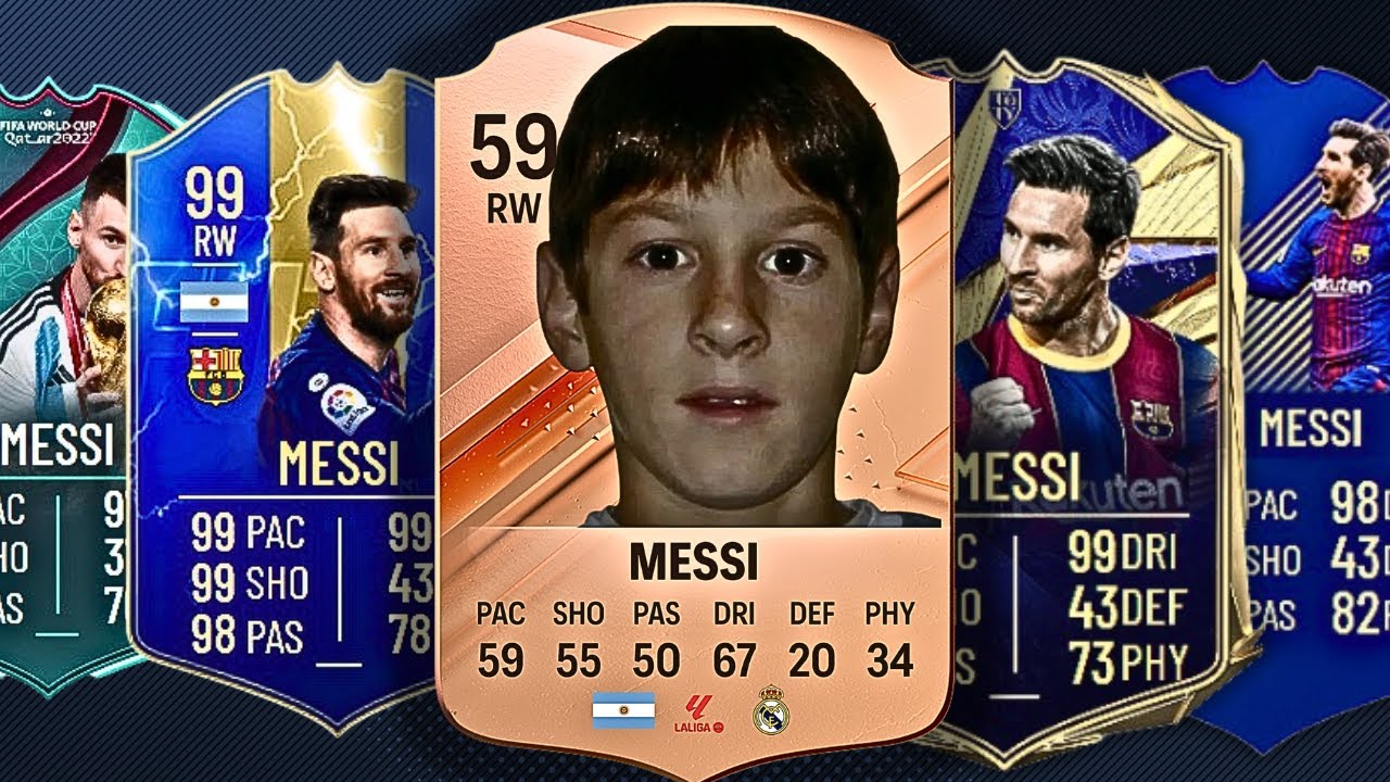 LEO MESSI | TODAS FIFA CARDS ( FIFA10 - FC24 ) - YouTube