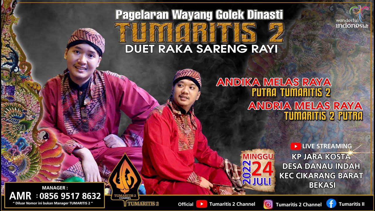 [LIVE ] Pagelaran Wayang Golek Dinasti Tumaritis 2 I DUET PUTRA ...