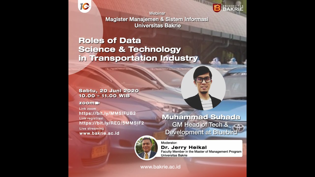 Webinar “Roles of Data Science & Technology in Transportation Industry ...