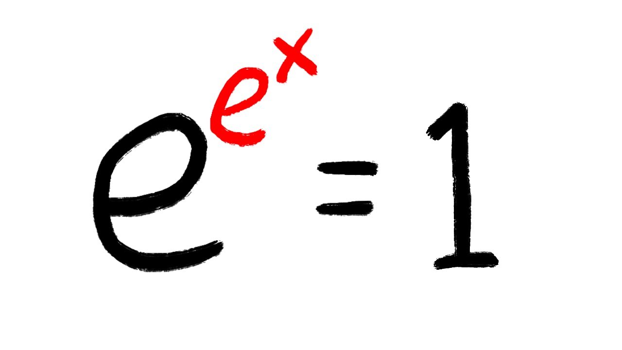 How Is E e x 1 Solvable YouTube