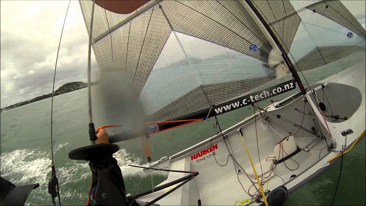 12ft skiff sailing "C Tech" - YouTube