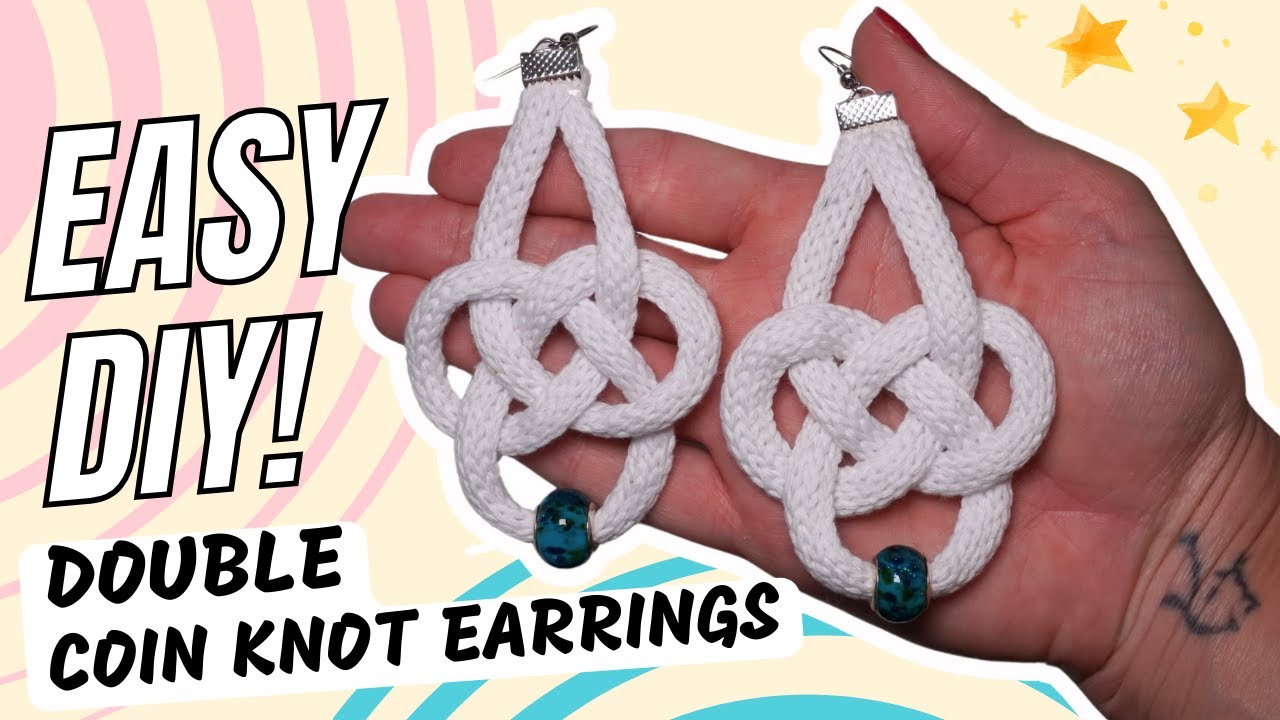 Learn How to Make Stunning DIY Double Coin Knot Macrame Earrings - YouTube