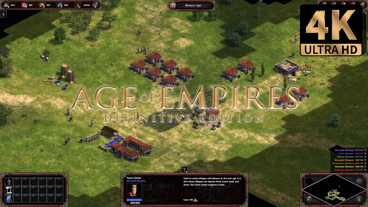 Age of Empires: Definitive Edition 4K | The Rise of Rome - The Birth of ...