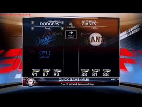 MLB 2K14 MOD Los Angeles Dodgers Hyun-Jin Ryu VS San Francisco Giants ...