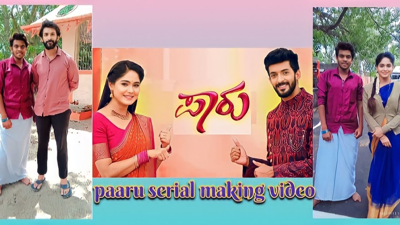 🎥Making of Paaru serial ep-1268 & 1269 episodes | Aditya | paaru | Zee ...