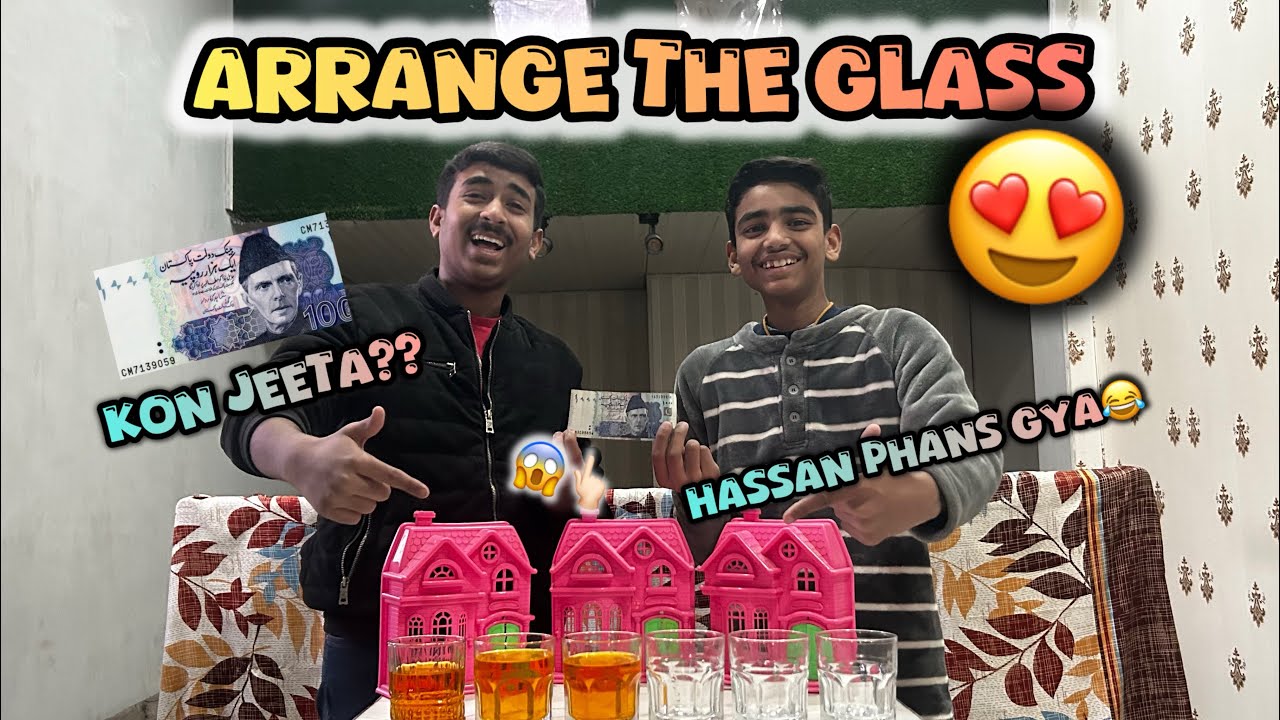 Arrange The Glass | Tough Challenge | Who Won!!! - YouTube