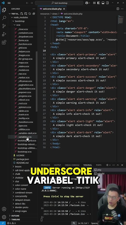 Cara Install Bootstrap di Laravel #skysen #coding #pemograman - YouTube