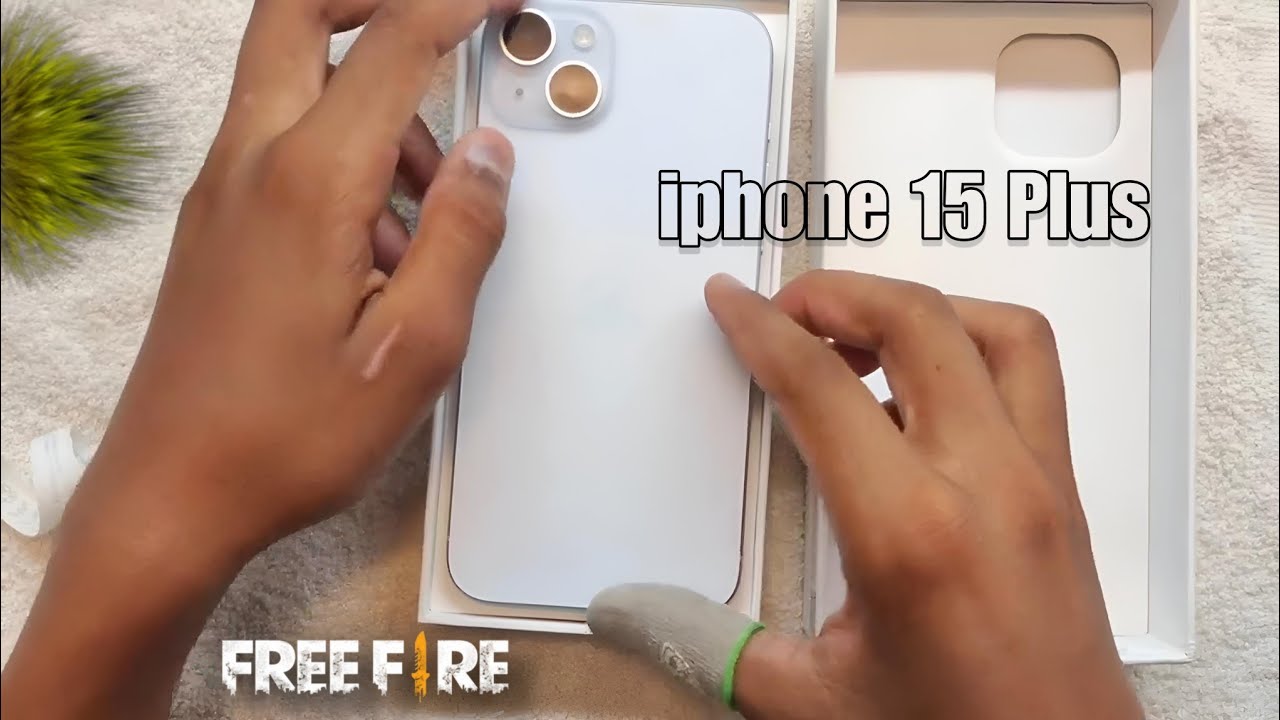 iphone 15 plus unboxing 🎁 Free fire handcam ⚡ Setting + Sensi + Hud ...