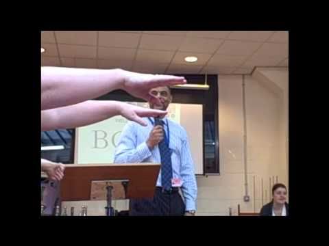 BCOT student induction part 3 Anthony Bravo - YouTube