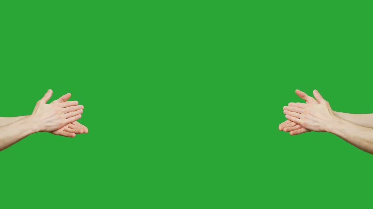 4K Hands Clapping Green Screen | vimostock - YouTube