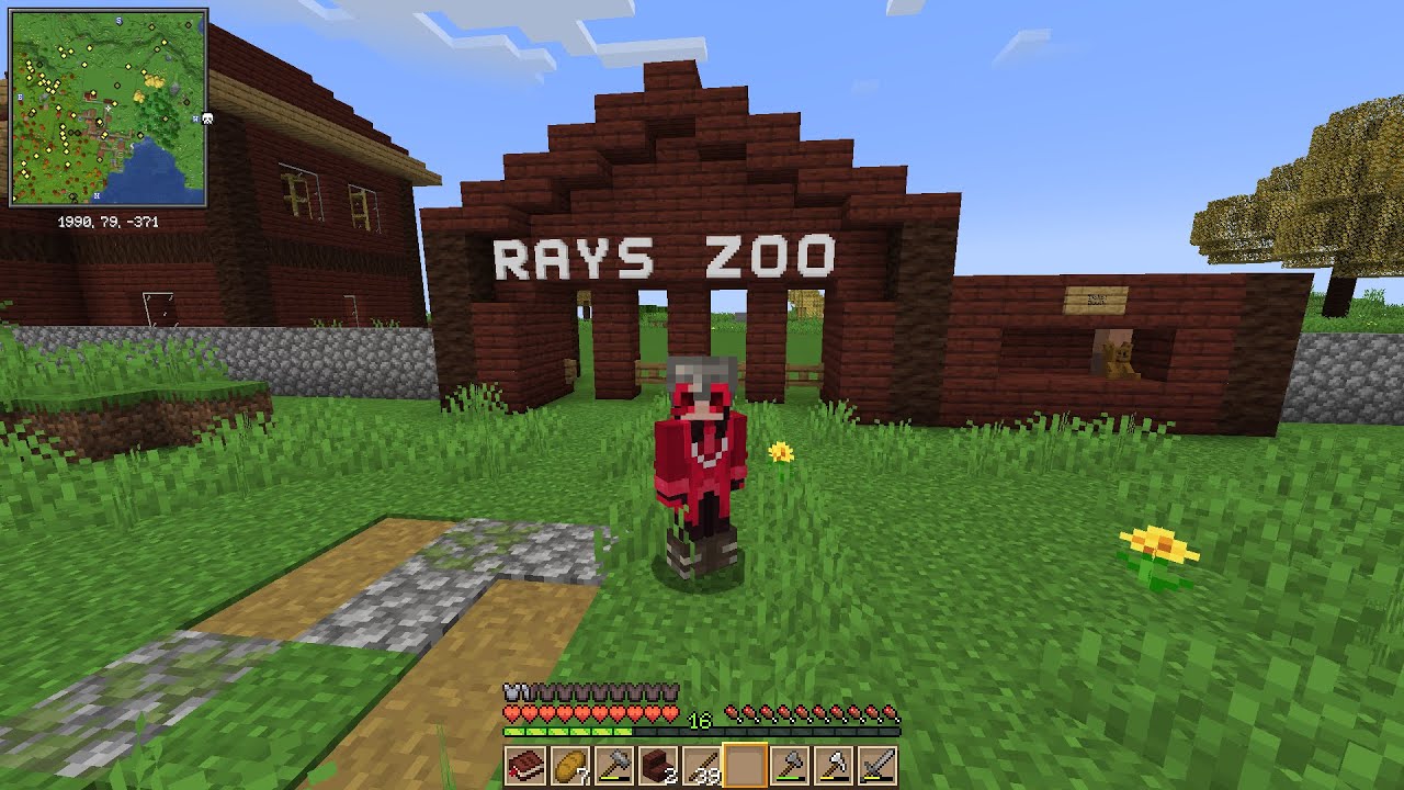 Let's Build A Zoo! Minecraft part 1 - YouTube