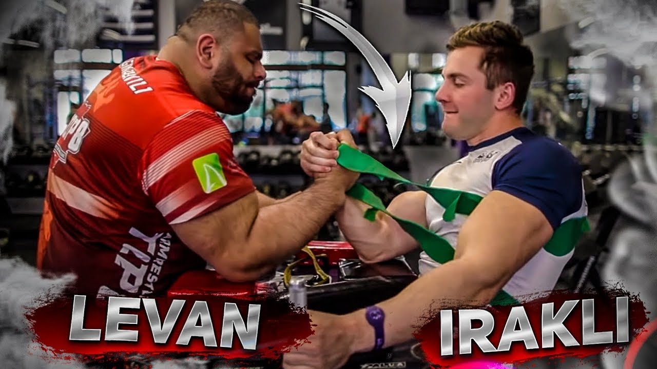 Big vs small. Levan Saginashvili vs Irakli Zirakashvili. Armwrestling ...