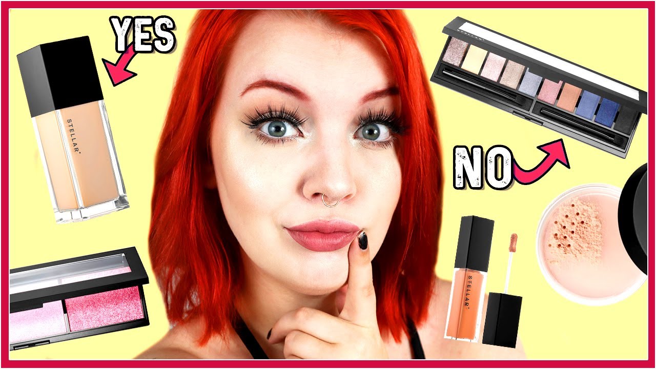 Trying Stellar Beauty | Full Face of First Impressions - YouTube