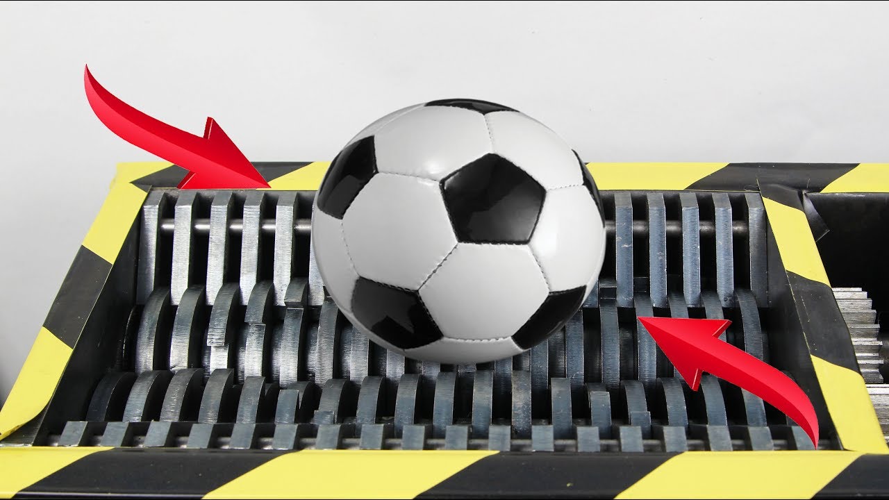 Experiment Shredding FootBall | The Crusher - YouTube