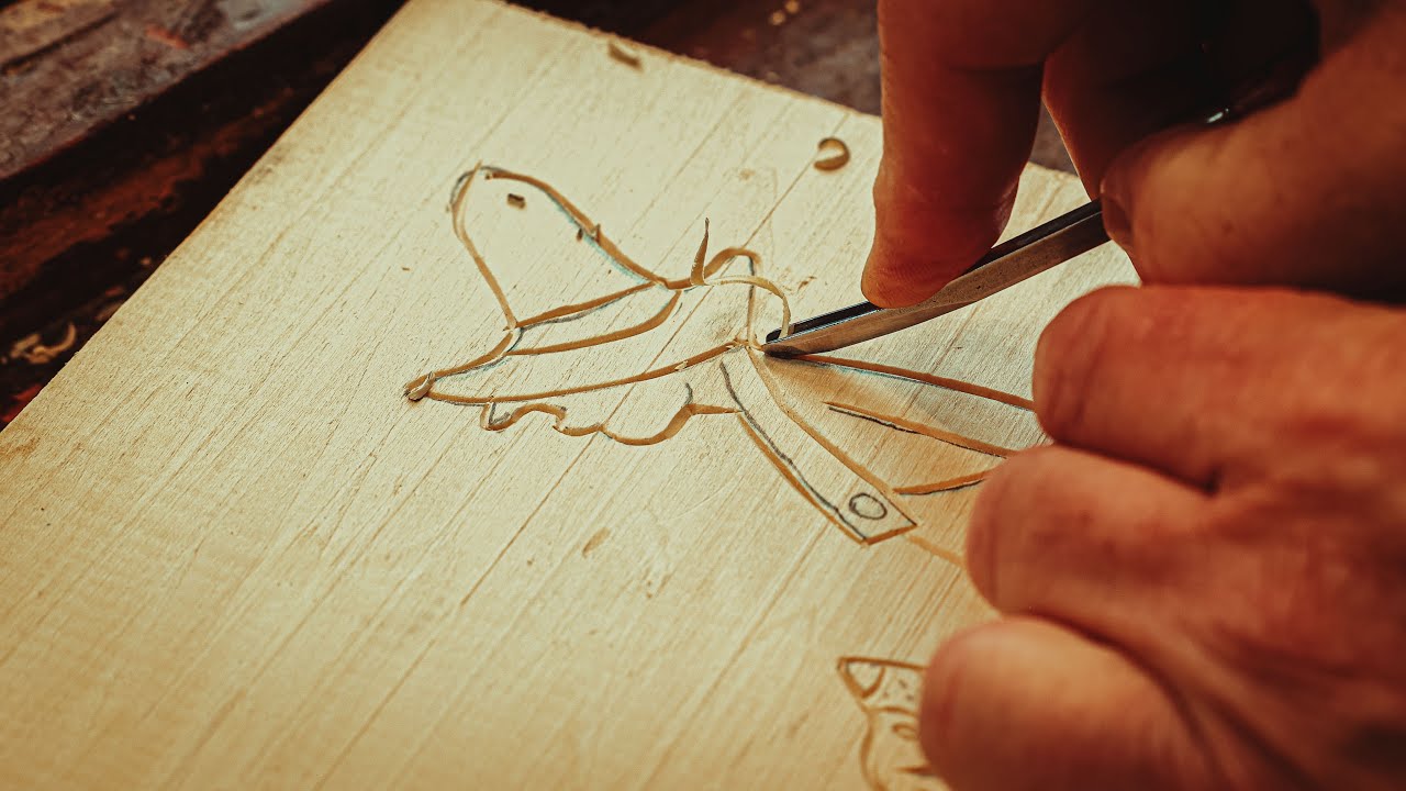 Incise Woodcarving || The Basics Of How To Incise Wood Carve "Line ...