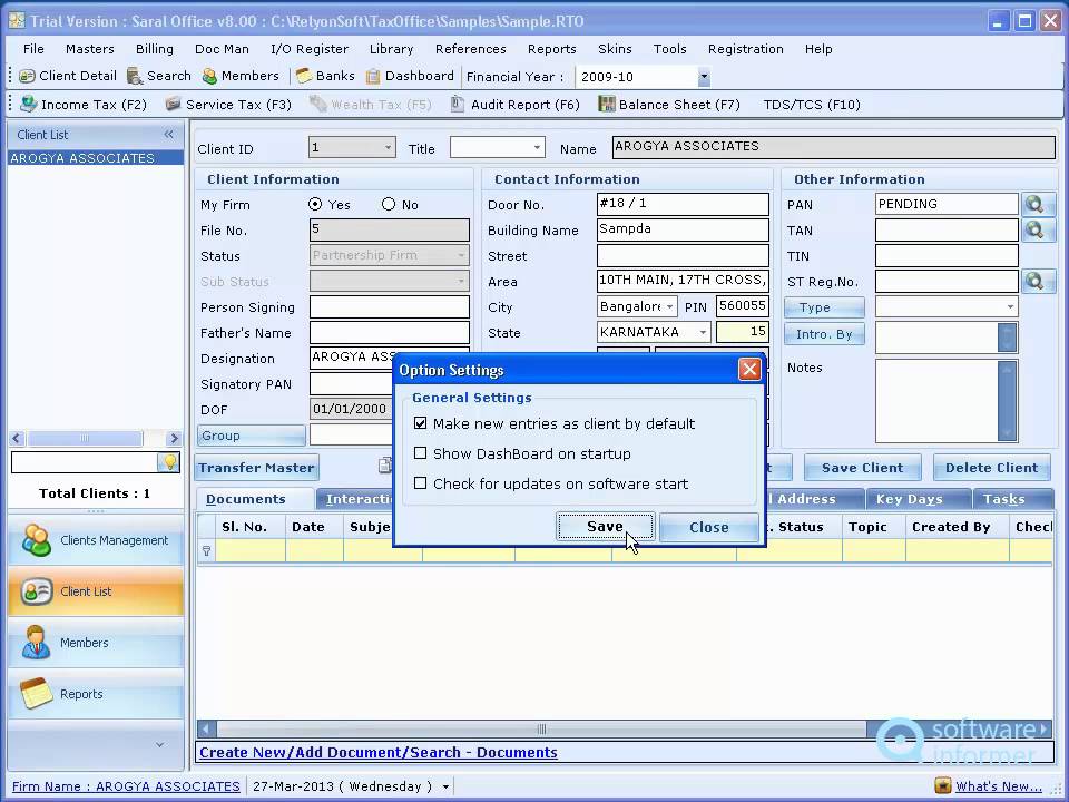 Saral TaxOffice quick demo - YouTube