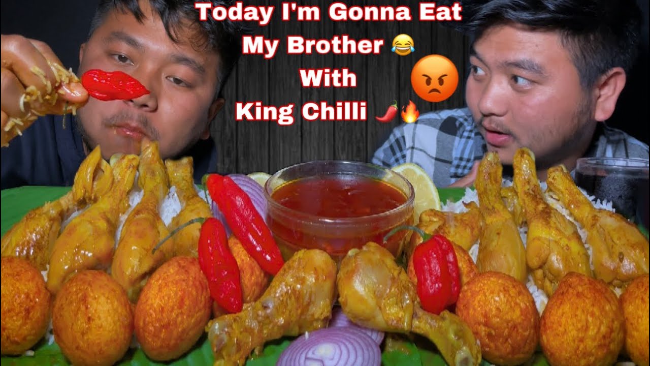 MUKBANG WITH MY BROTHER ️ || TODAY I'M GONNA EAT MY BROTHER WITH RED ...