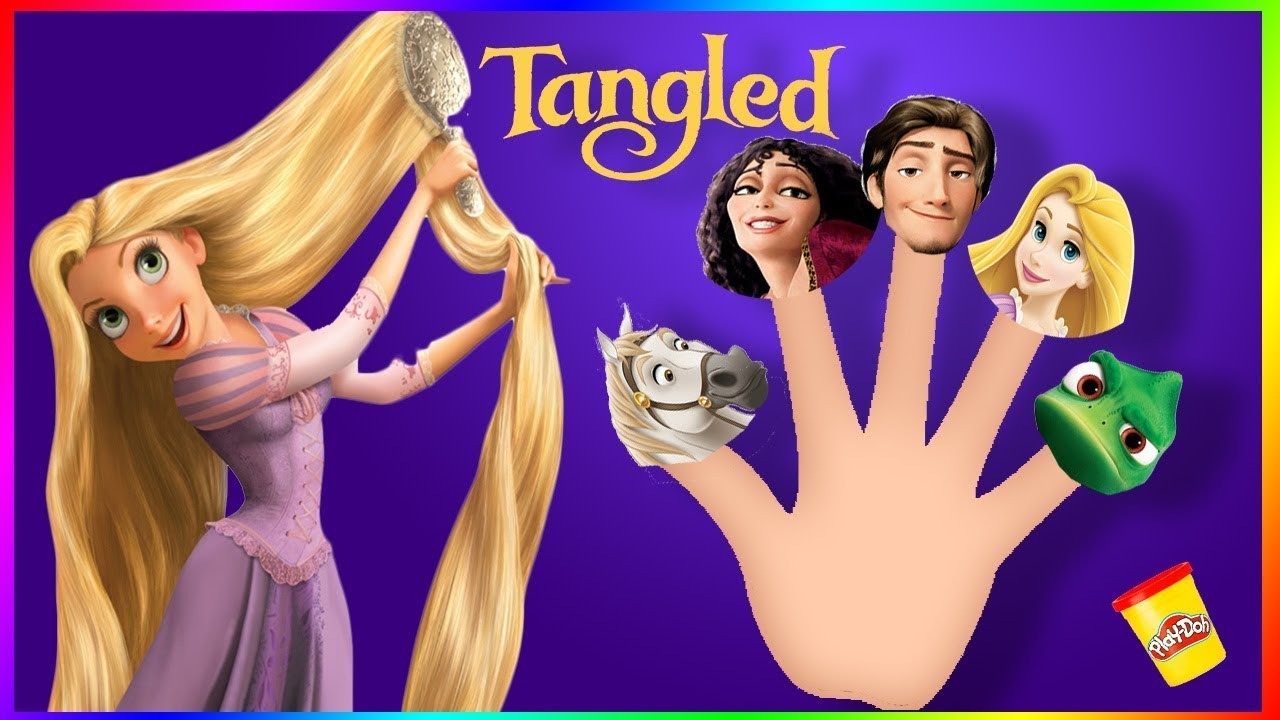 Tangled finger family song | Daddy finger Tangled Rapunzel finger - YouTube