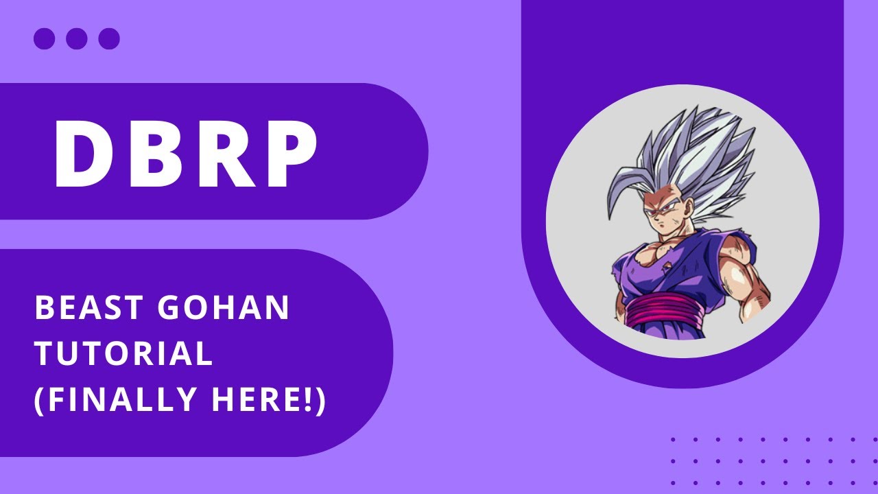 DRAGON BALL OVERHAUL RP HOW TO MAKE BEAST GOHAN(check desc) - YouTube