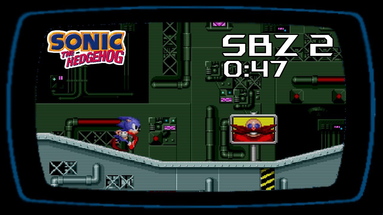 Sonic 1: Scrap Brain Act 2 (Glitchless) Speedrun - 0:47 - YouTube